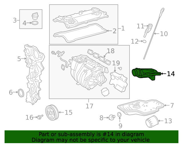 2018-2024 Toyota Engine Oil Pump Pickup Tube 15104-F0010 | Toyota Parts ...