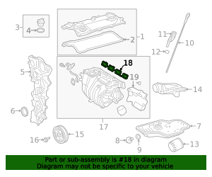 2018-2024 Toyota Manifold Gasket 17171-25010 | Camelback Toyota Parts