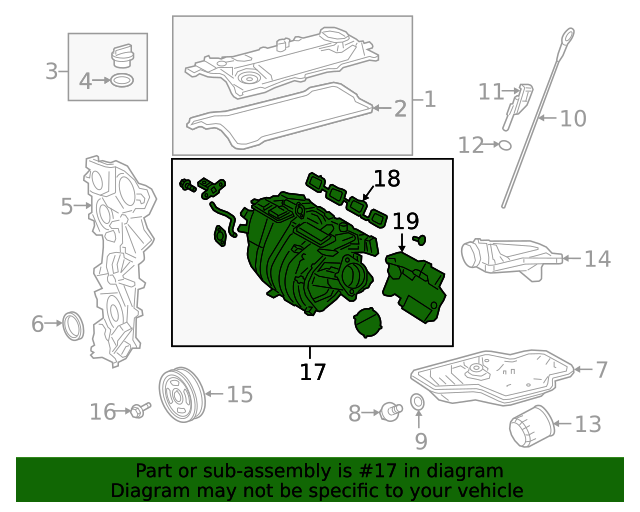 17120-F0020 - Intake Manifold - 2018-2022 Toyota | OEM Genuine Toyota Parts