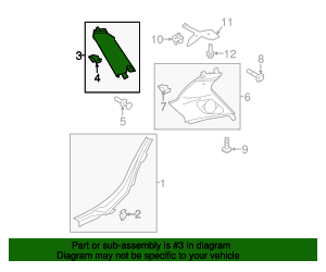 8K9-867-287-V48 - Pillar Trim 2009-2016 Audi | Audi OEM Parts