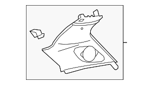 2013-2016 Audi allroad Rear Quarter Trim 8K9-867-245-A-TB9 | Audi USA Parts