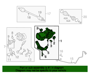 2008-2015 Land Rover Differential Assembly LR066424 | AutoNationParts.com
