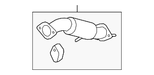 Genuine Front Pipe for 2013-2016 Hyundai Santa Fe Sport | Part# 28610 ...