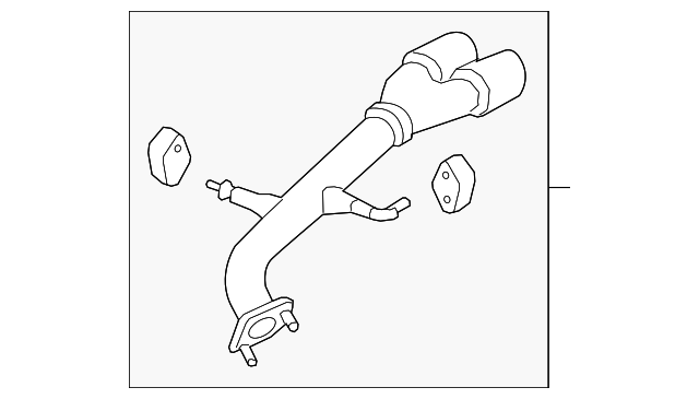 2013-2016 Hyundai Santa Fe Sport Rear Muffler 28710-4Z500 | OEM Parts ...