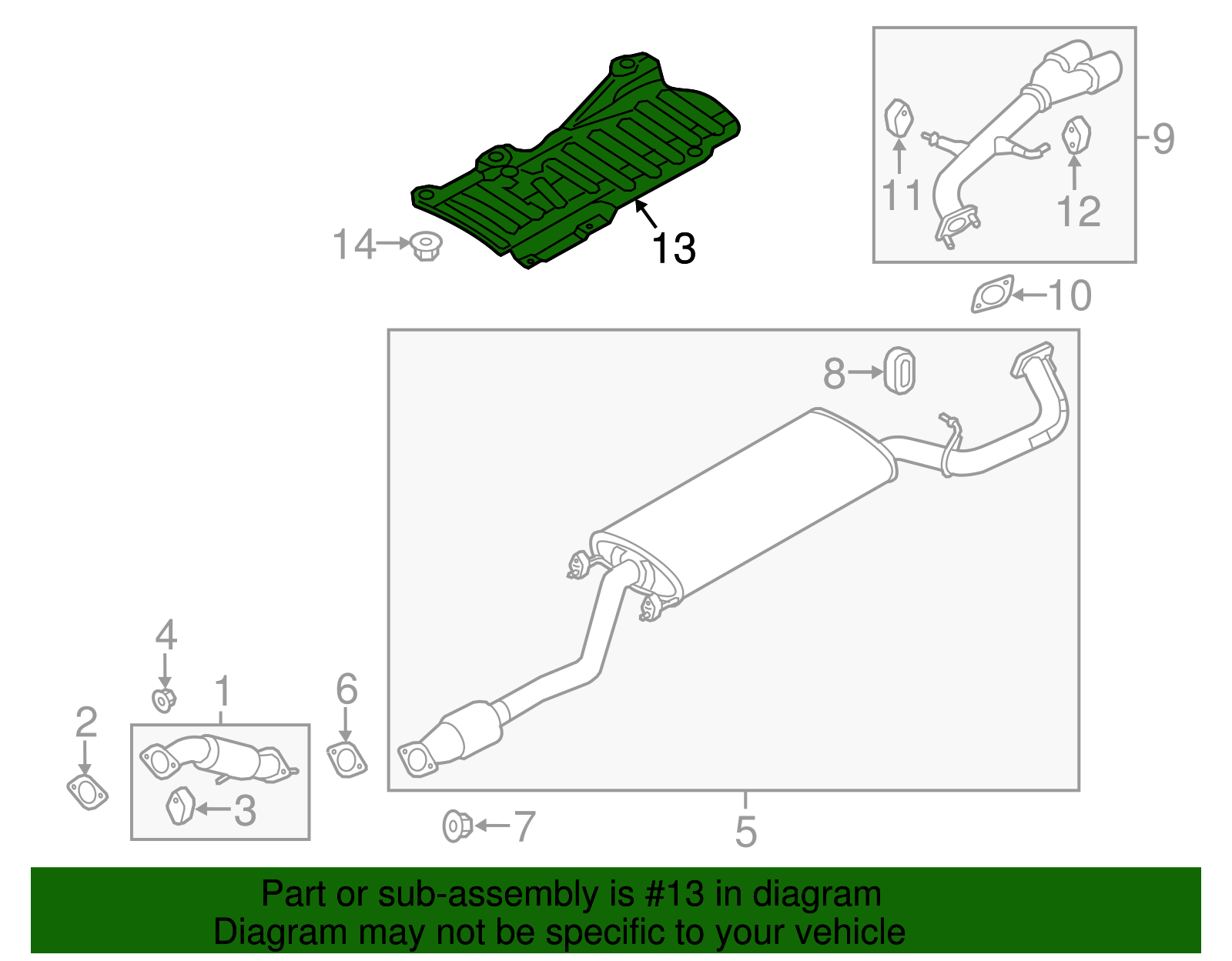 28793-2P600 - Heat Shield | World OEM Parts Hyundai