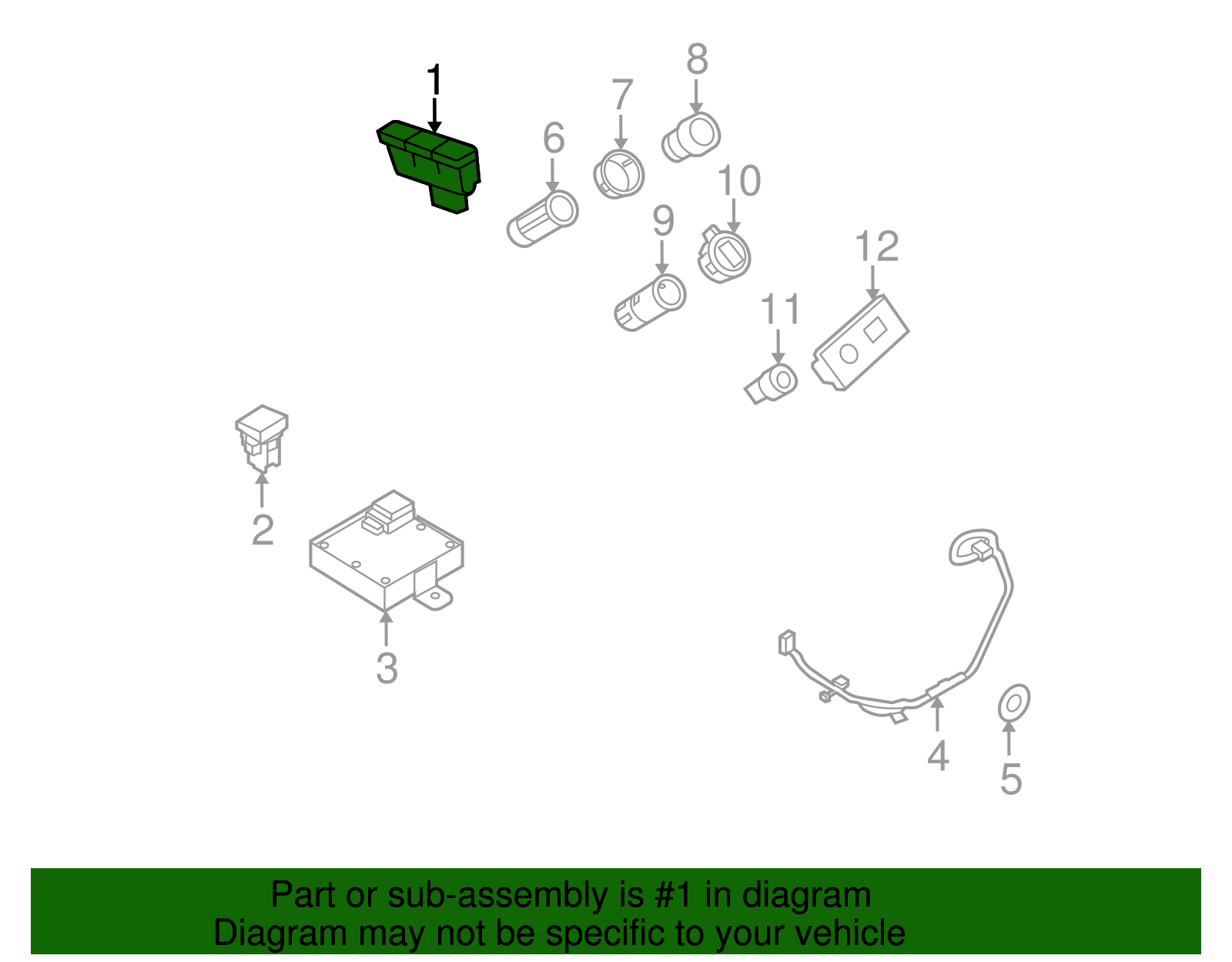 CR3Z-13D730-AA - Switch Assembly 2010-2014 Ford Mustang | Big 3 Auto Parts