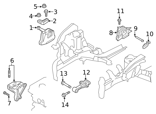 2020 Kia Forte Side Mount Bracket 21825-F2000 | TascaParts.com