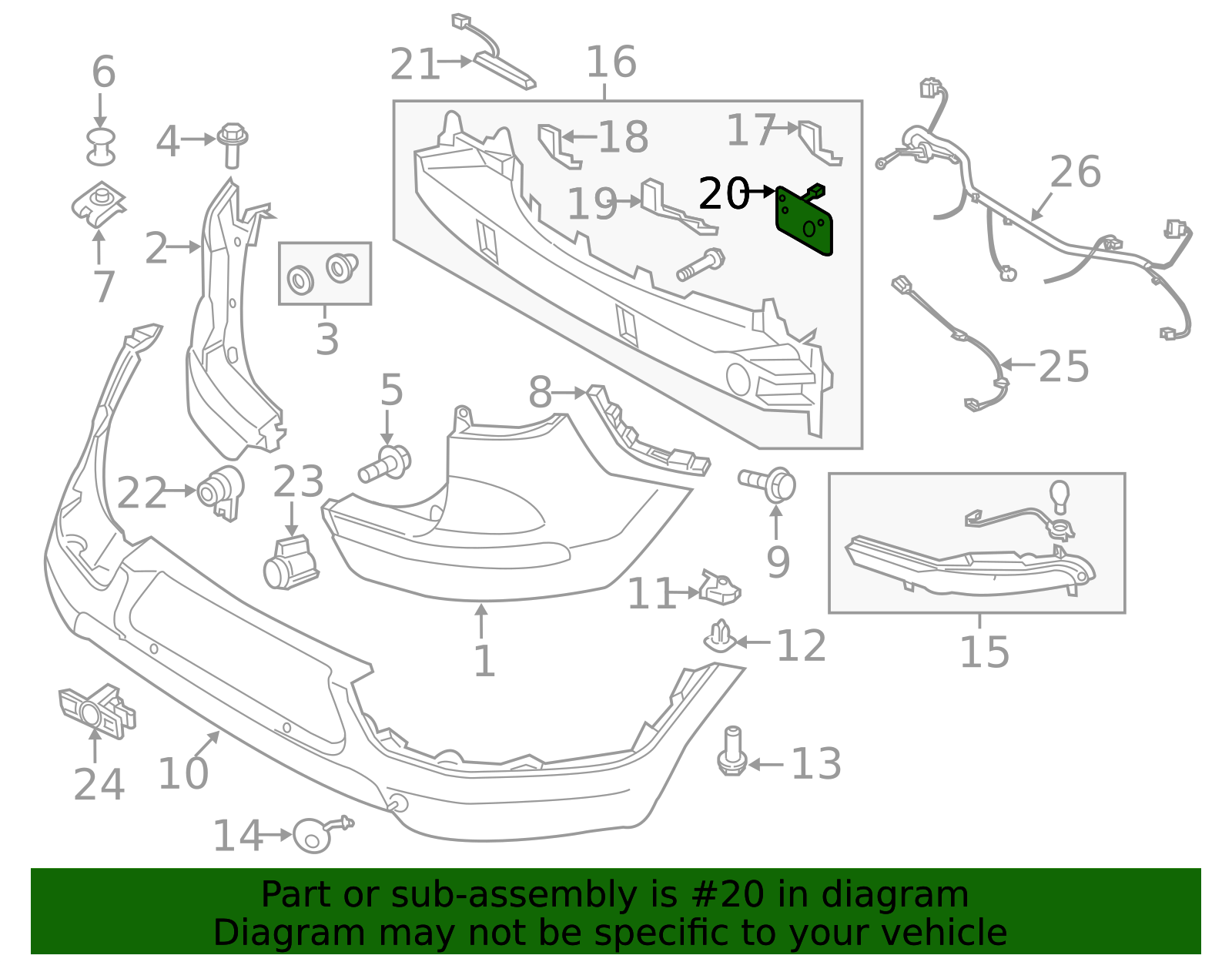 86642-3W010 - Impact Bar Stay 2011-2016 Kia Sportage | Kia.Parts Store