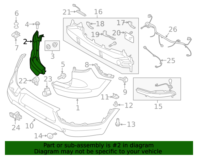 86671-3W000 - Bumper Cover 2011-2016 Kia Sportage | Kia.Parts Store