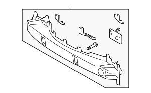 86630-3W020 - Impact Bar 2011-2016 Kia Sportage | Kia.Parts Store