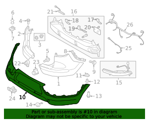 2014-2016 Kia Sportage Lower Cover 86612 3W510 | QuirkParts