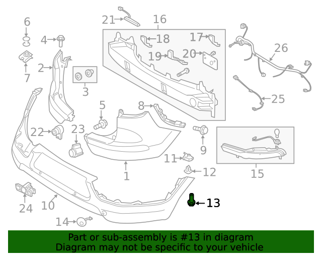 12442-05207B - Bumper Cover Screw 2002-2020 Kia | Kia.Parts Store