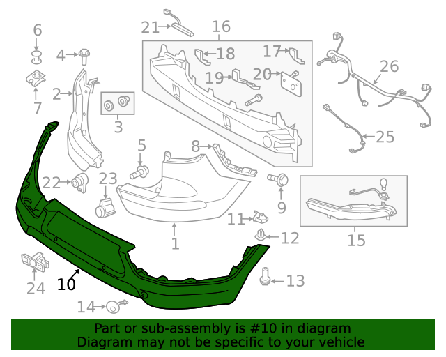 86612-3W540 - Lower Cover 2014-2016 Kia Sportage | Kia.Parts Store