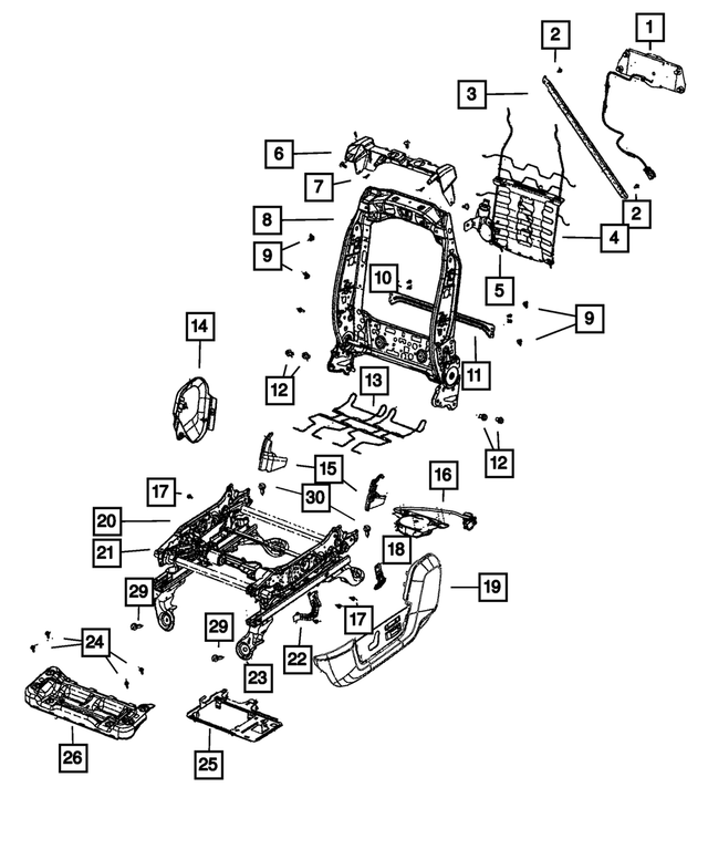 2018-2024 Ram Seat Release Bezel 1NM87TX7AA | Mopar eStore