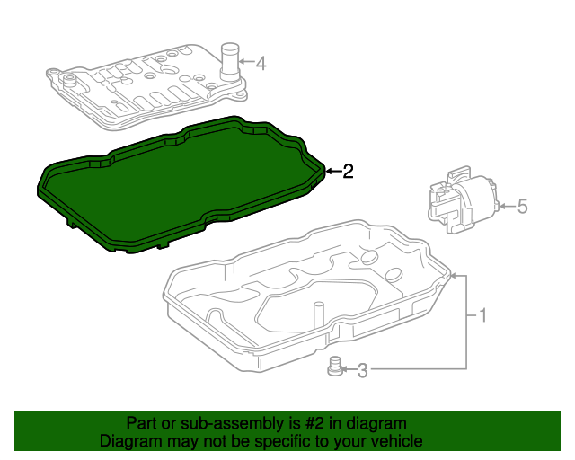 2013-2019 Mercedes-Benz Transmission Oil Pan Gasket 212-271-00-80 ...