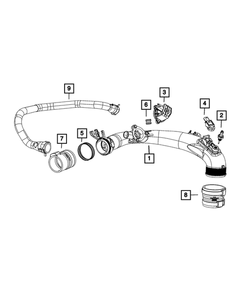 Radiator and Related Parts; Charge Air Cooler for 2023 Jeep Wrangler ...