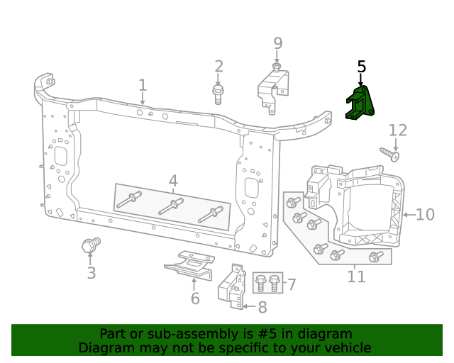 2014-2018 Jeep Cherokee Bracket 68227515AA | Mopar Parts Canada