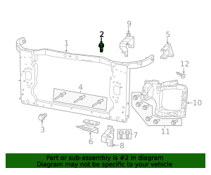 2014-2020 Jeep Radiator Support Panel Screw 6509499AA | TascaParts.com