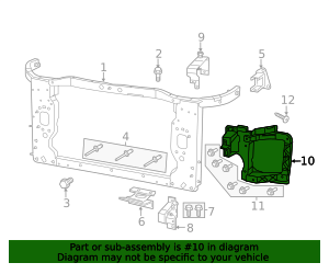2014-2018 Jeep Cherokee Headlamp Bracket 68227484AA | AutoNationParts.com