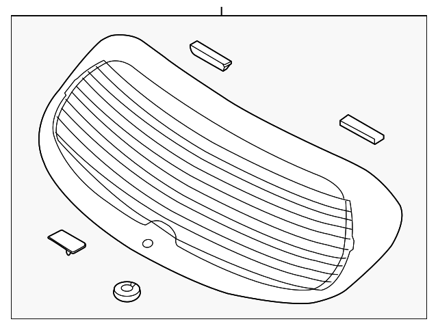 Genuine OEM Lift Gate Glass Part# 87110-D3020 Fits 2016-2021 Hyundai ...