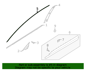 2020-2023 Hyundai Palisade Door Reveal Molding 82850-S8000 ...