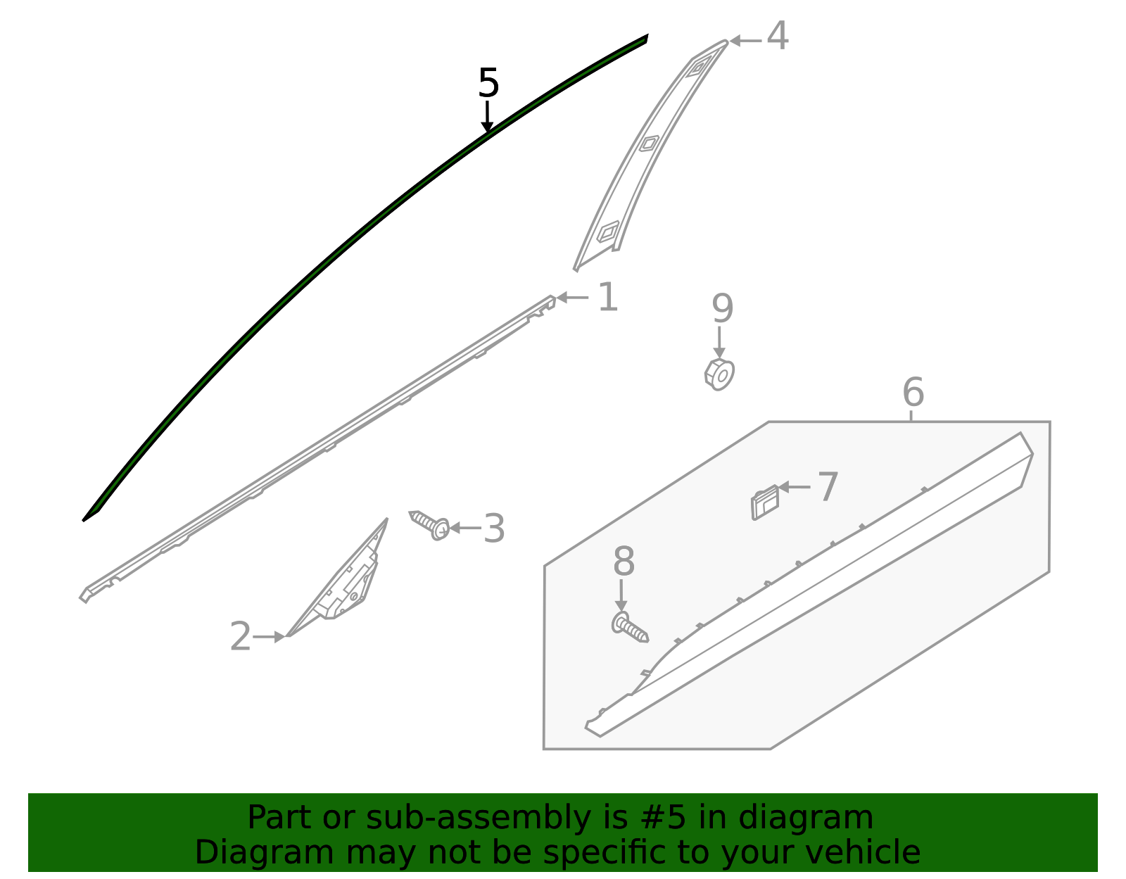 2020-2025 Hyundai Palisade Frame Molding 82860-S8000 | OEM Parts Online
