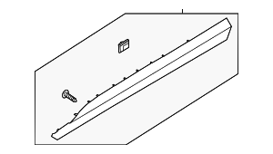 2020-2023 Hyundai Palisade Body Side Molding 87721-S8100 | QuirkParts