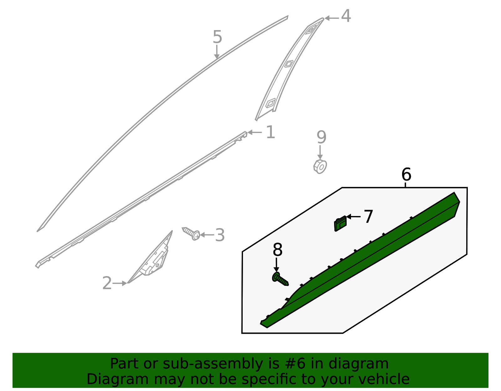 Hyundai - 87722-S8100 - Body Side Molding - 2020-2025 Hyundai Palisade ...