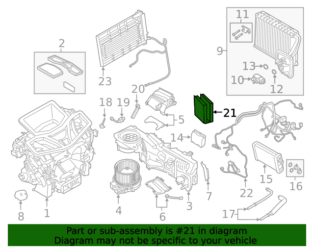 64115a1bdb7 - 2019-2021 BMW Cabin Air Filter Set (64-11-5-A1B-DB7 ...