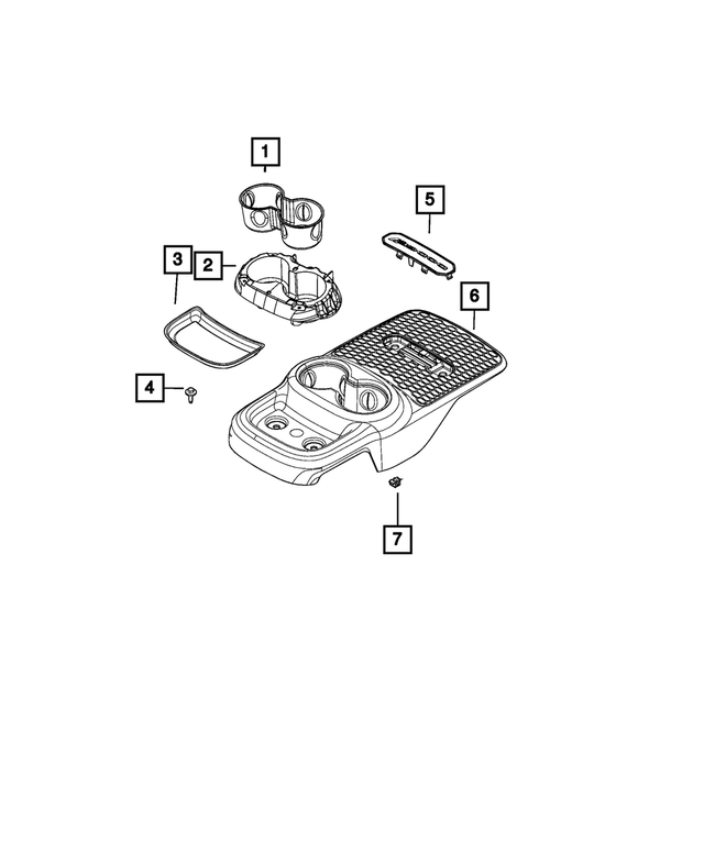 2012-2025 Dodge Durango Floor Console 1WQ01DX9AB | Mopar eStore