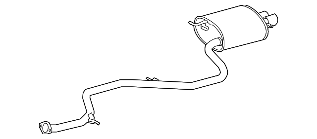 Genuine Toyota Muffler & Pipe part# 17430-F2010 for 2020-2025 Toyota ...