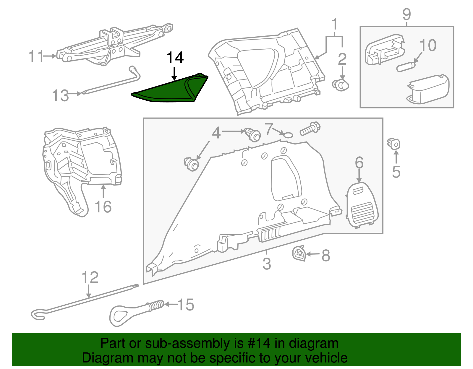2006-2018 Toyota RAV4 Tool Bag 09120-0R030 | Toyota Parts Center
