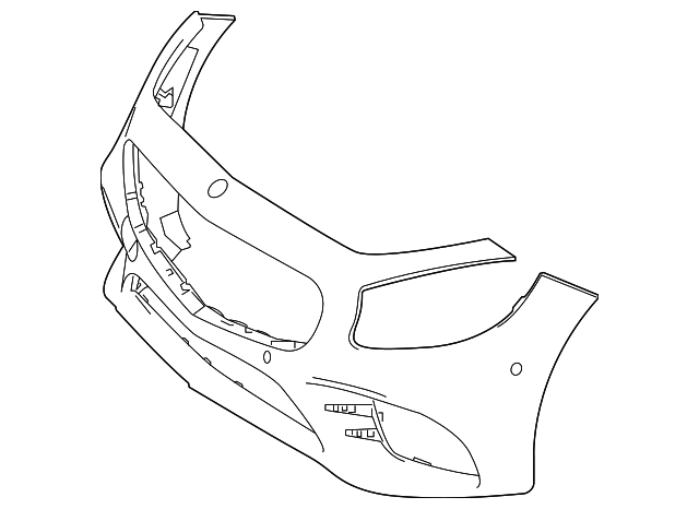 217-885-33-00-9999 - Bumper Cover 2018-2021 Mercedes-Benz S 560 ...