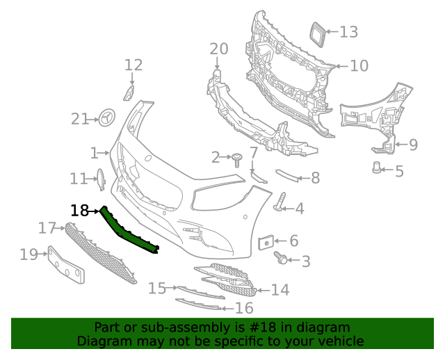 217-885-48-00 - Lower Trim 2018-2021 Mercedes-Benz S 560 | Mercedes ...