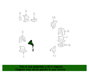 50630-STX-A00 - Bracket, Front Engine Mounting 2007-2013 Acura ...