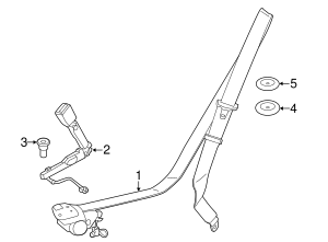 72-11-7-374-387 - Seat Belt Assembly - 2015-2019 BMW | BMWPartsHub