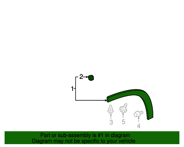 75087-0E010 - Wheel Opening Molding - 2014-2019 Toyota Highlander | OEM ...