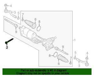 2017-2024 Audi Engine Cradle Mount Bolt WHT-007-825 | Audi USA Parts