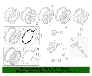 2021 Ford Bronco Trim Ring M2DZ-1021-S | TascaParts.com