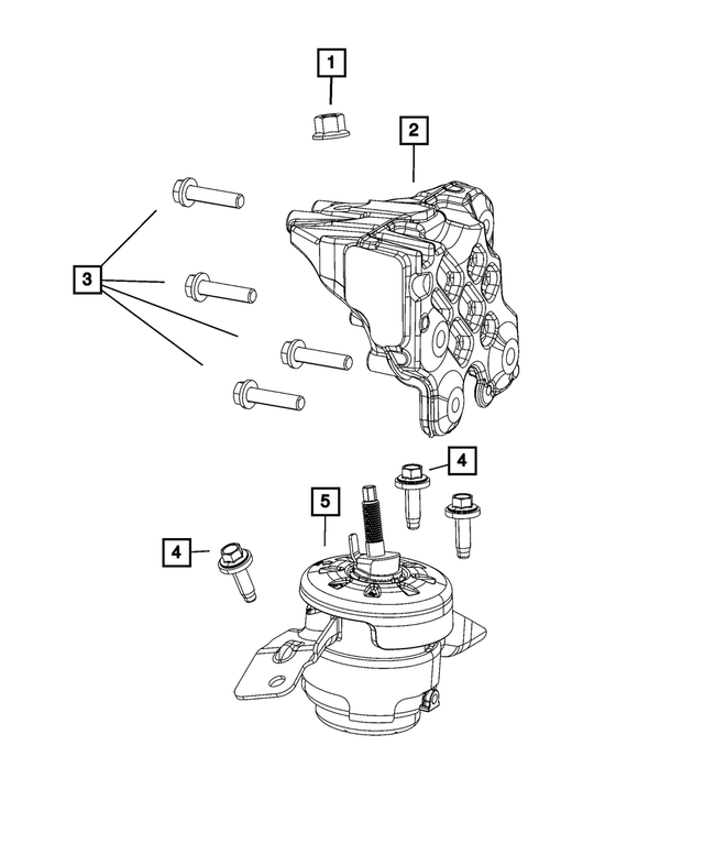 MOPAR ENGINE MOUNT BRACKET - 68480624AA - 68480624AA | Mopar Online Parts