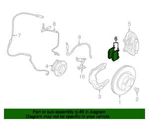 34-11-2-284-969 - Brake Pads Front 2015-2021 BMW | BMW OEM Parts