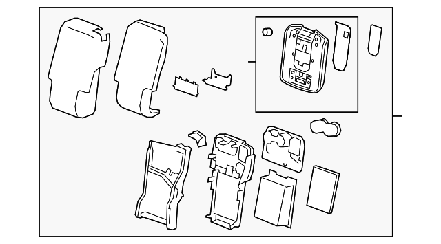 85114354 GM Black Front Seat Center Armrest | GM Parts Store