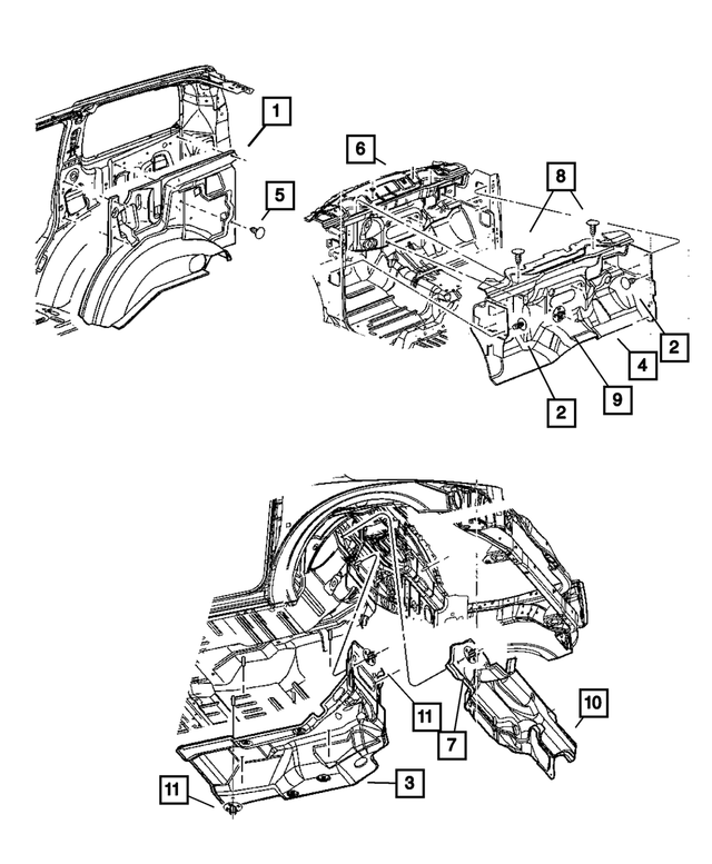 2001-2023 Mopar Spring Push On Nut 68213384AA | Mopar Factory Parts
