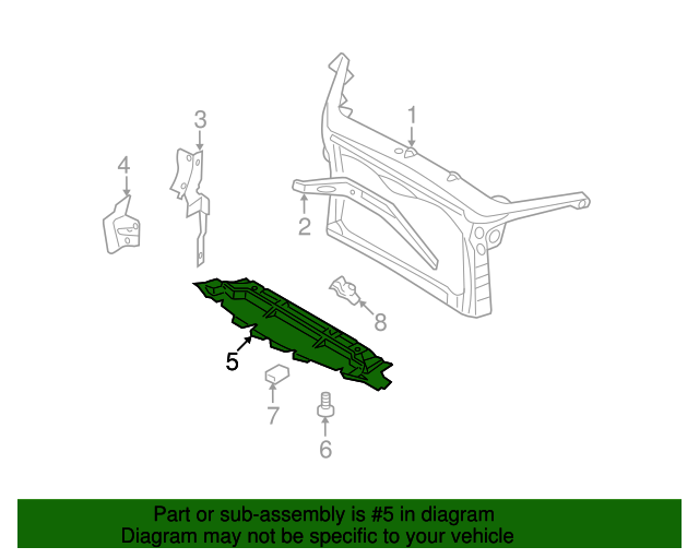 2006-2012 Ford Lower Deflector AE5Z-8327-A | Varsity Ford