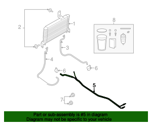 2008-2009 Ford Tube Assembly 6C2Z-7R081-D | TascaParts.com