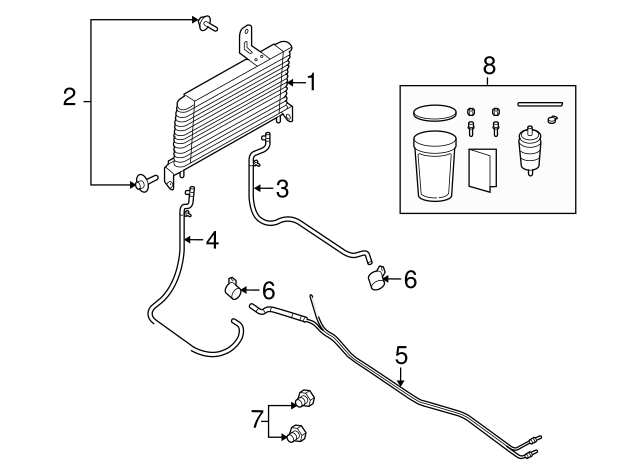 2008-2009 Ford Tube Assembly 6C2Z-7R081-D | TascaParts.com