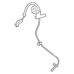 Genuine OEM Ford Part - ABS Wheel Speed Sensor J2GZ-2C204-D | Genuine ...