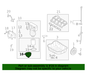 26315-2J000 - Engine Oil Filter Housing Cover 2020-2024 Hyundai ...