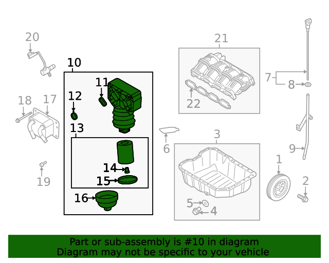 26310-2S002 - Engine Oil Filter Housing 2022-2024 Hyundai ...