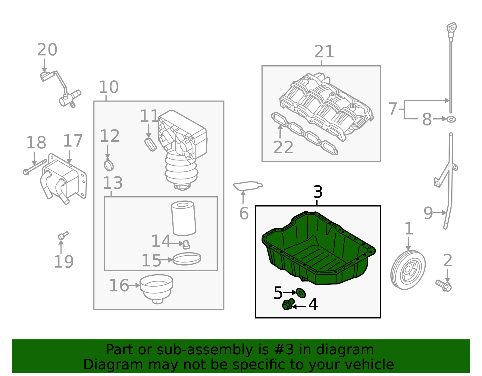 Hyundai - 21510-2S101 - Oil Pan - 2021-2024 Hyundai | OEM Hyundai Parts ...